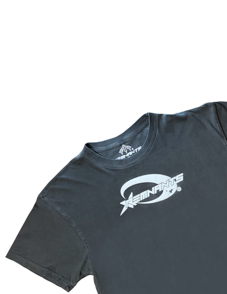 Star Corp® shadow grey puff print tee – REMNANTS®
